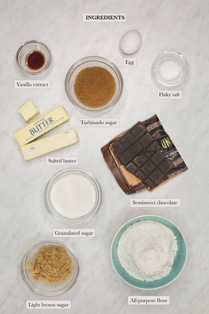 Salted Chocolate Chunk Shortbread Cookies