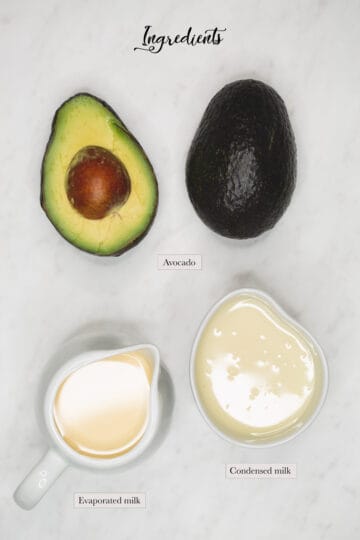 Filipino Avocado Dessert Recipe (Avocado and Milk)