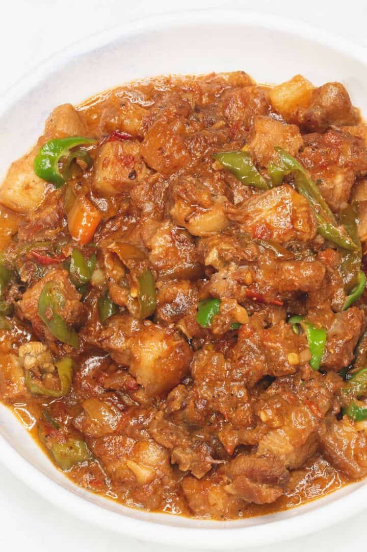 Pork Binagoongan Recipe (with Coconut Milk)