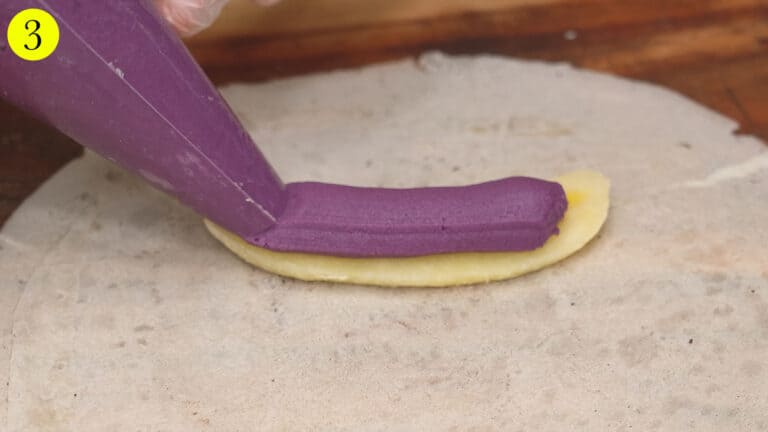Ube Turon (Banana Lumpia with Ube Halaya)