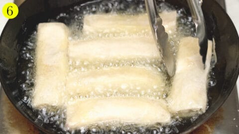 Ube Turon (Banana Lumpia with Ube Halaya)