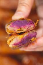 Ube Turon (Banana Lumpia with Ube Halaya)