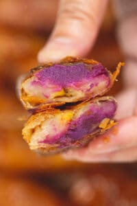 Ube Turon (Banana Lumpia with Ube Halaya)
