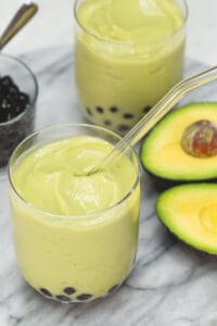 Avocado Shake Recipe (with Boba)