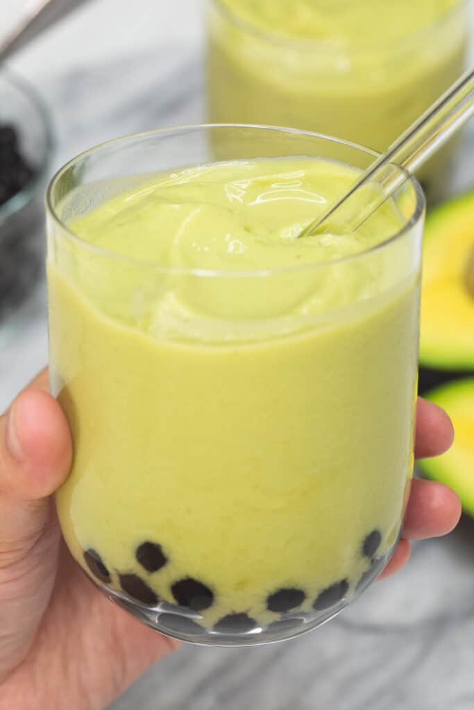 Avocado Shake Recipe (with Boba)