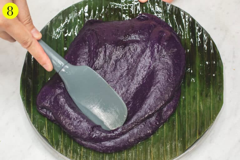 Ube Kalamay Recipe (Chewy Ube Rice Cake)