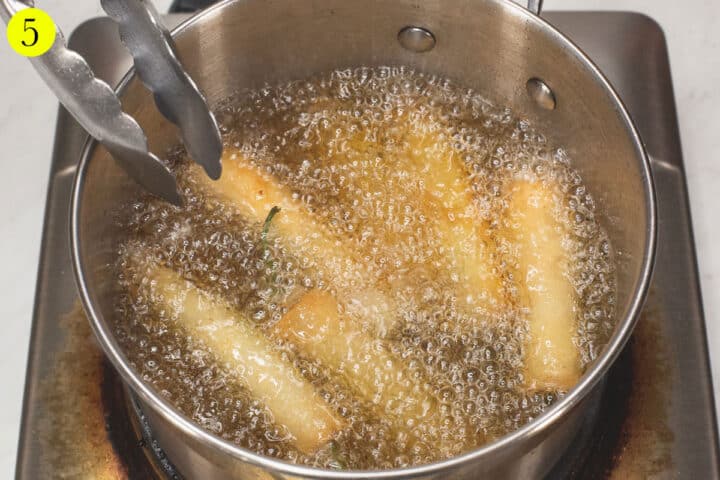 Dynamite Lumpia with Cheese (Filipino Chili Spring Rolls)