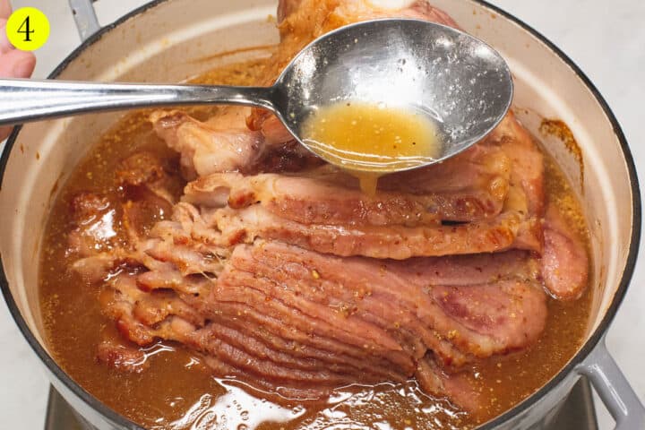 Pineapple-Glazed Ham (Stovetop Recipe)