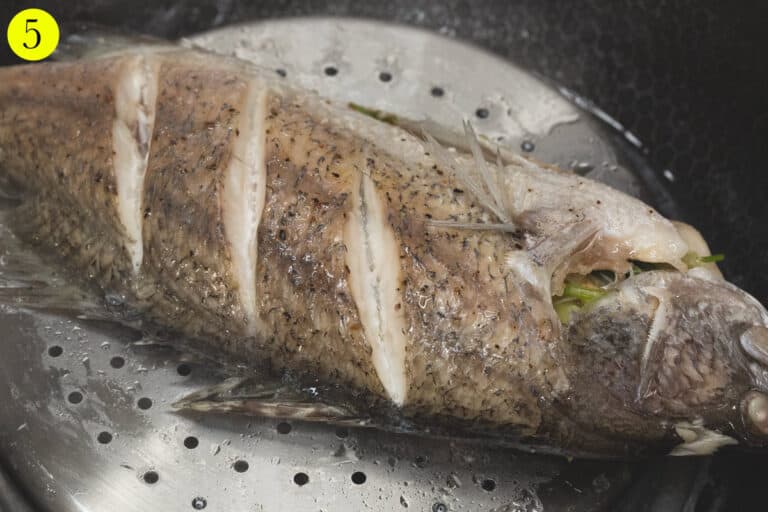 Steamed Fish with Ginger Recipe