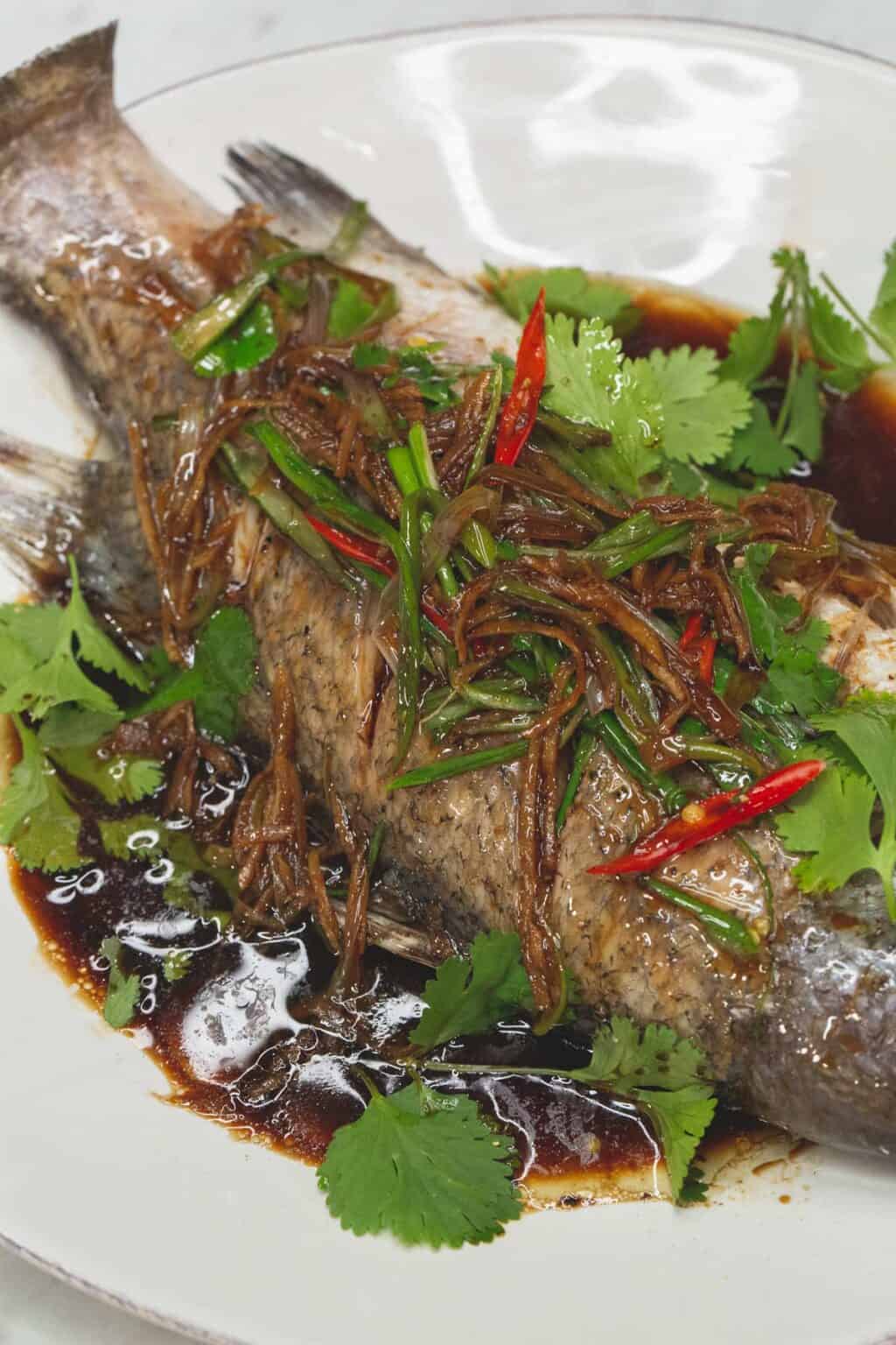 Steamed Fish with Ginger Recipe