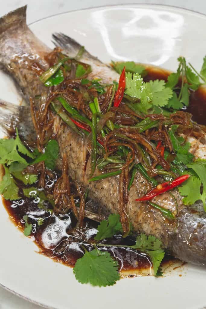 Steamed Fish with Ginger Recipe