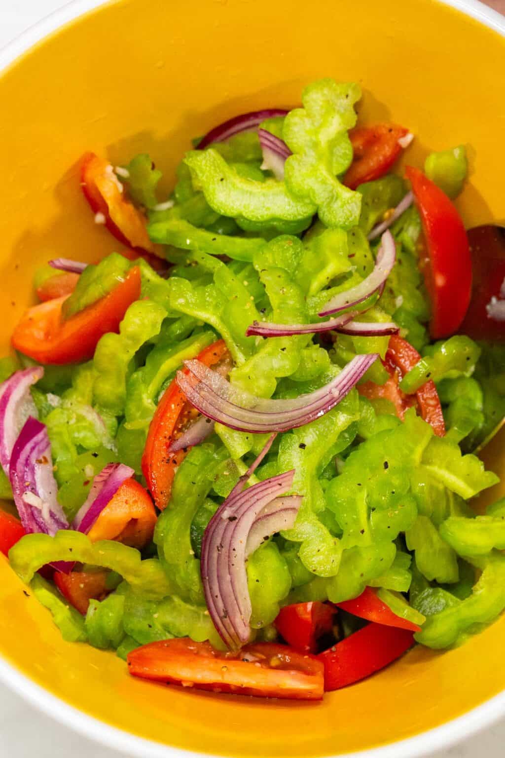 Ampalaya Salad Recipe (Filipino Bitter Melon Salad)