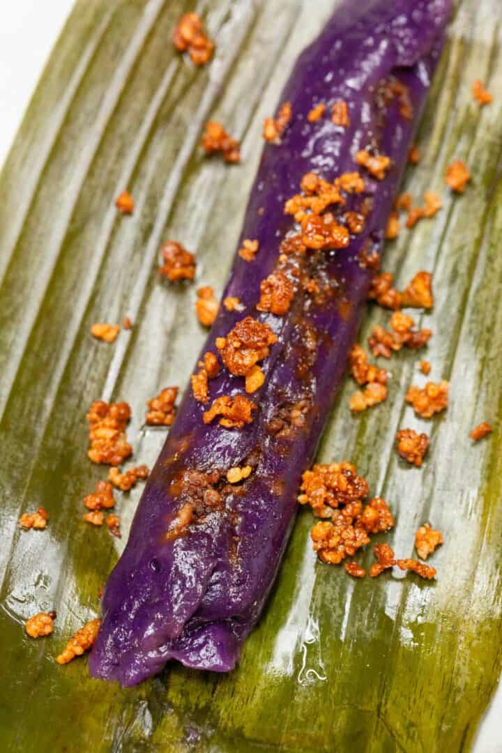 Ube Suman sa Latik Recipe