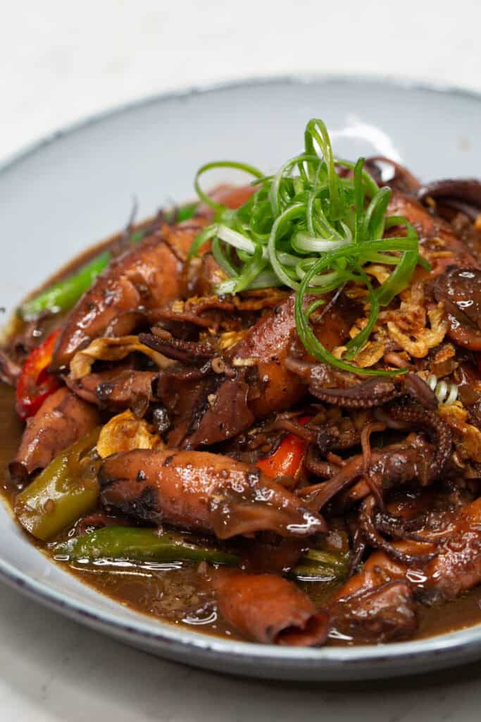 Adobong Pusit (Filipino Squid Adobo)