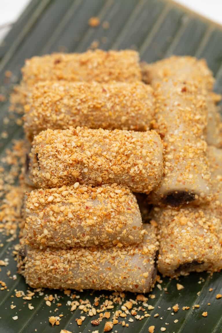 Tikoy Rolls Recipe (Chewy Sticky Rice Rolls with Filling)