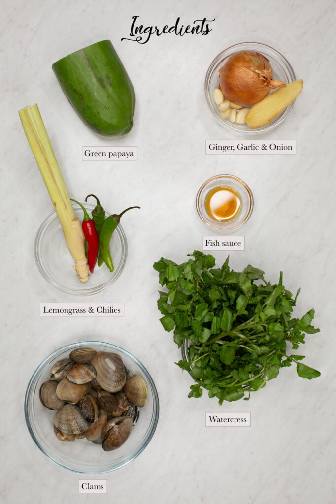 Filipino Clam Soup (Tinolang Halaan)