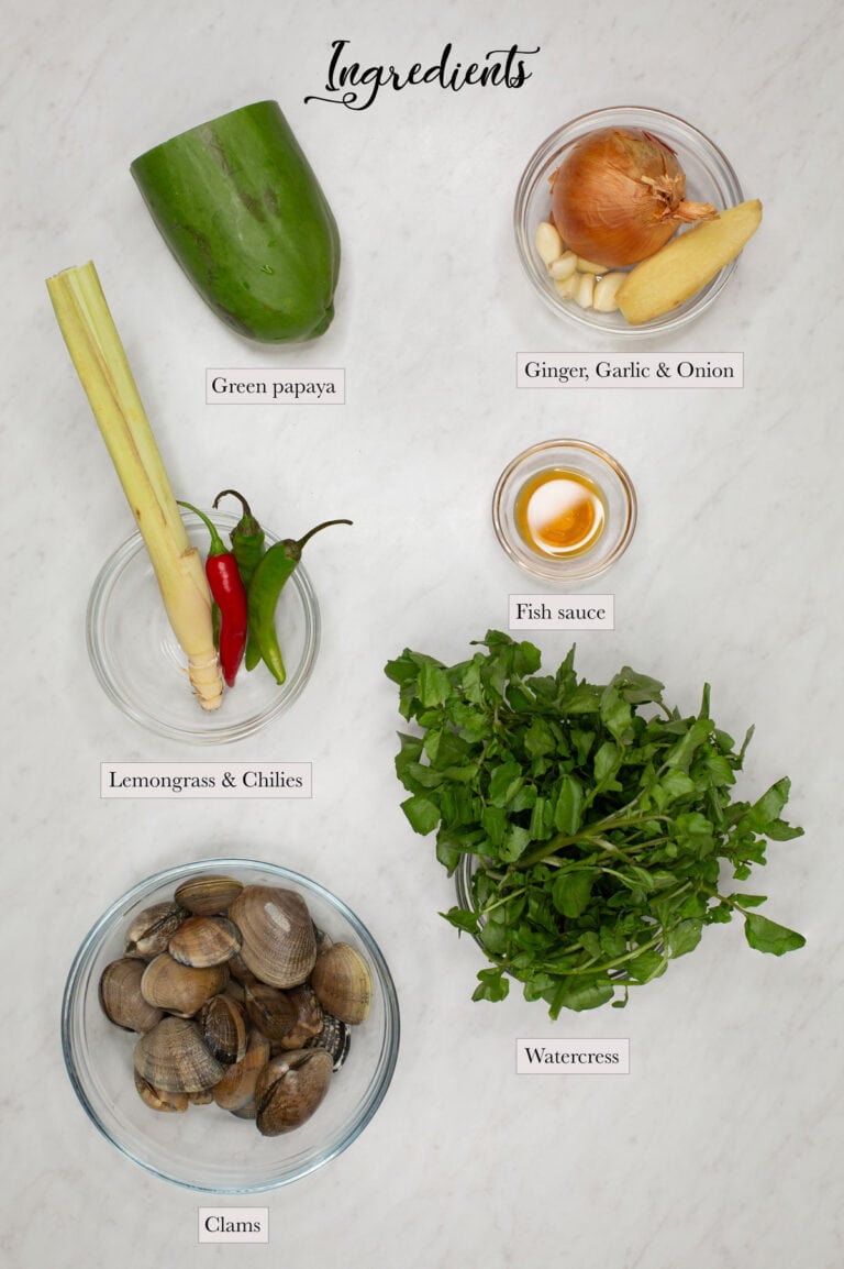 Filipino Clam Soup (Tinolang Halaan)