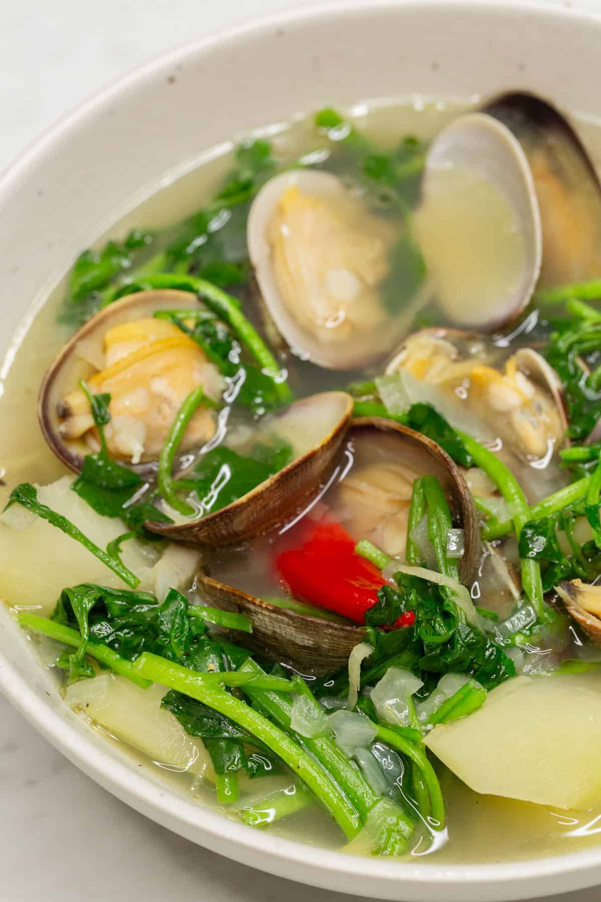 Filipino Clam Soup (Tinolang Halaan)