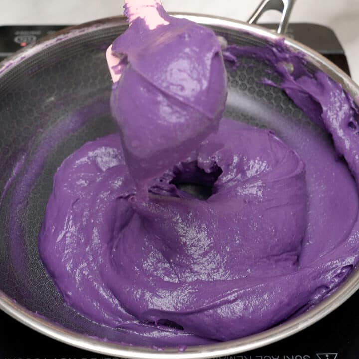 Inutak Recipe (Sticky Rice Cake with Ube and Coconut Cream)