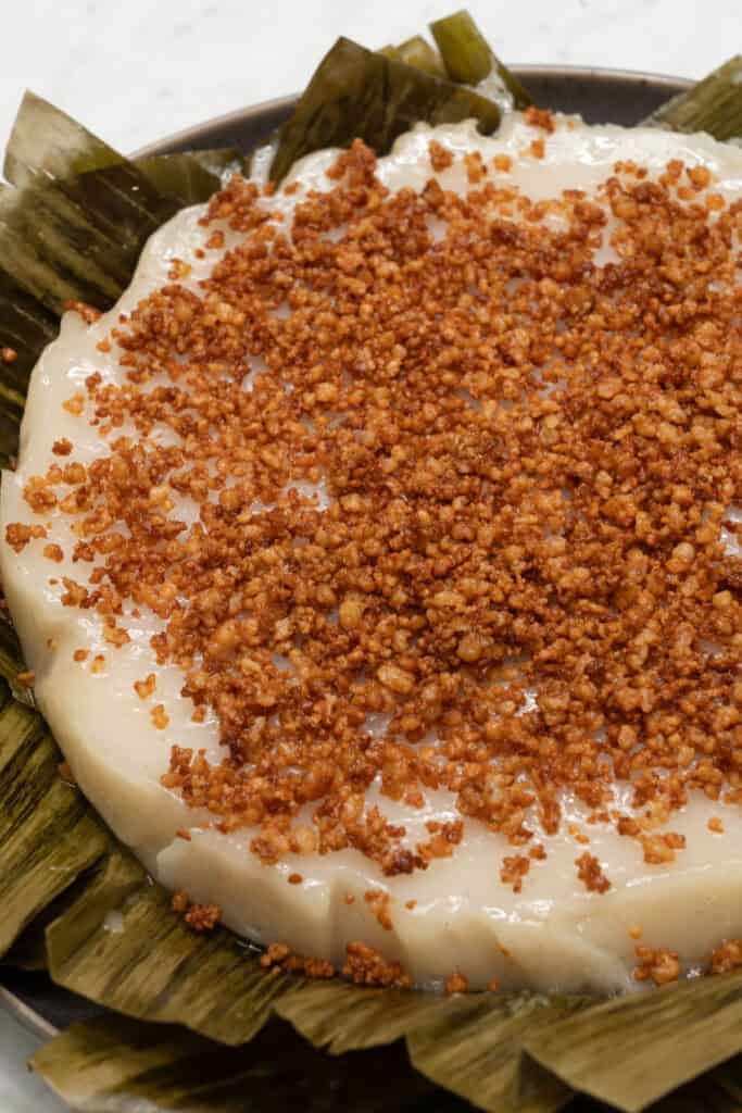 Kalamay Lansong Recipe (Steamed Sticky Rice Cake)